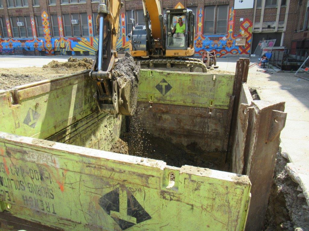 Slide Rail Systems|3 & 4-Sided Pit Project Gallery - TrenchTech, Inc.