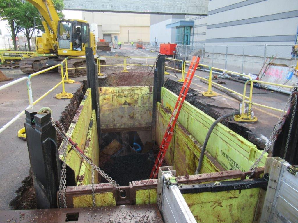 Slide Rail Systems|3 & 4-Sided Pit Project Gallery - TrenchTech, Inc.