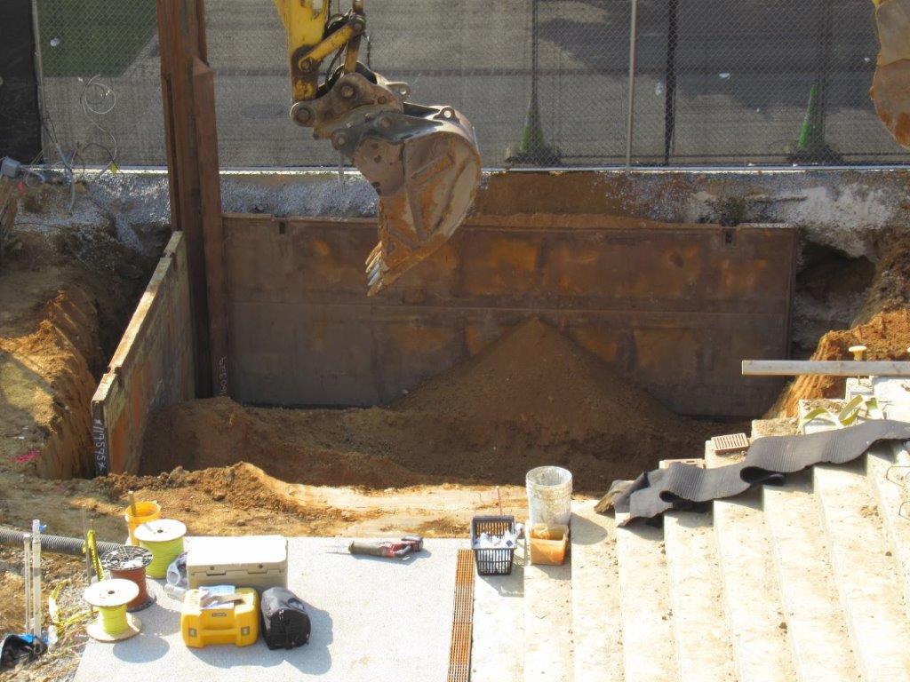 Slide Rail Systems|3 & 4-Sided Pit Project Gallery - TrenchTech, Inc.