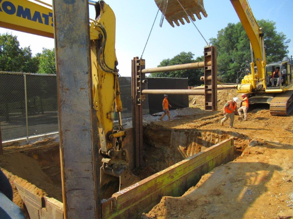 Slide Rail Systems|3 & 4-Sided Pit Project Gallery - TrenchTech, Inc.