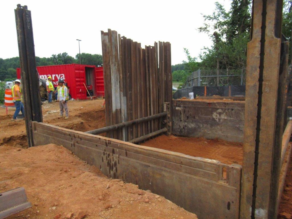 Slide Rail Systems|3 & 4-Sided Pit Project Gallery - TrenchTech, Inc.