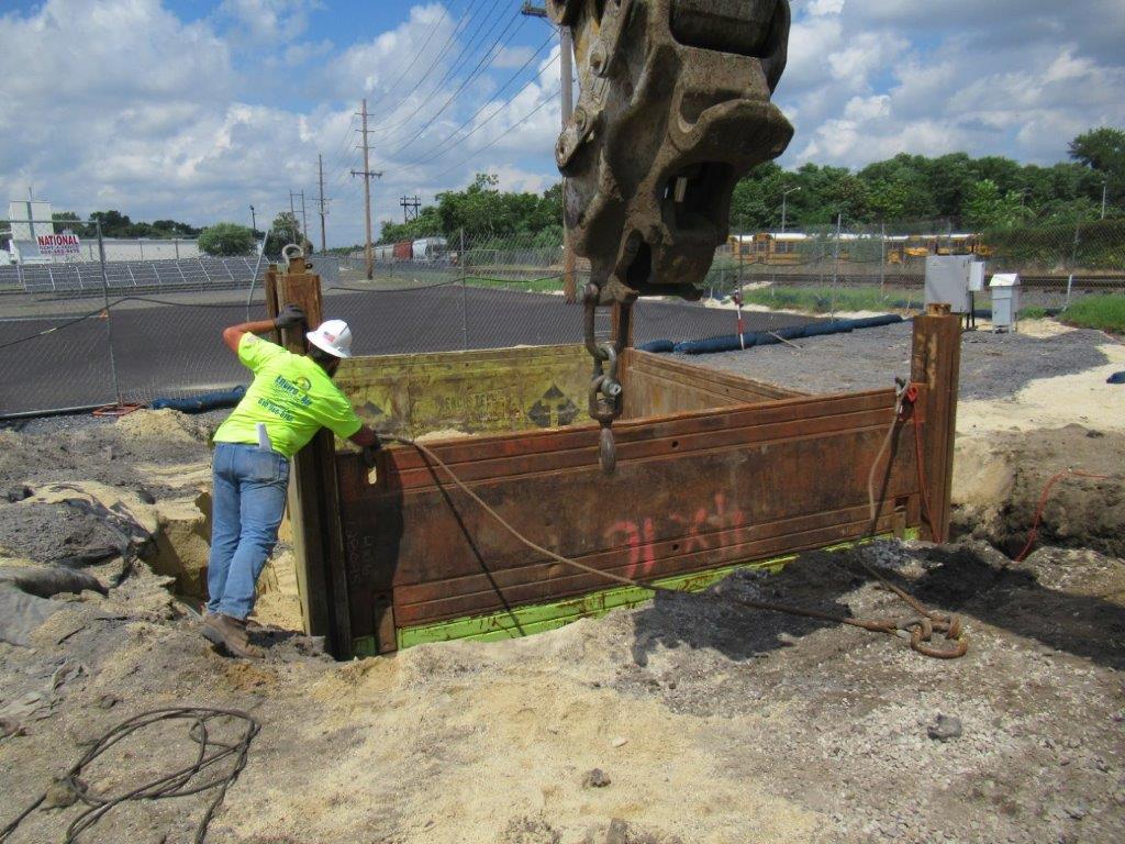 Slide Rail Systems|3 & 4-Sided Pit Project Gallery - TrenchTech, Inc.