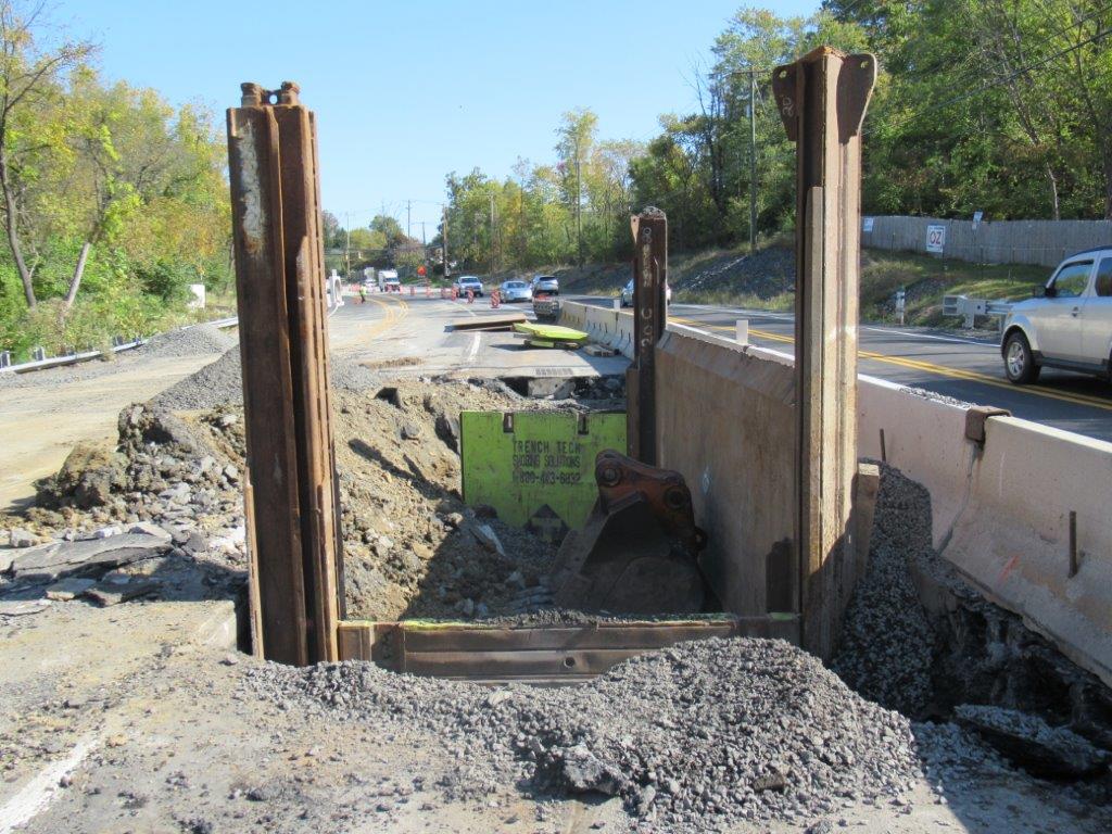 Slide Rail Systems|3 & 4-Sided Pit Project Gallery - TrenchTech, Inc.