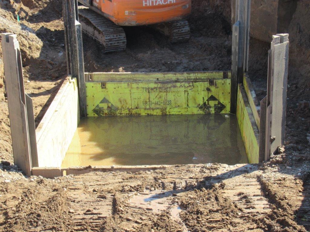 Slide Rail Systems|3 & 4-Sided Pit Project Gallery - TrenchTech, Inc.