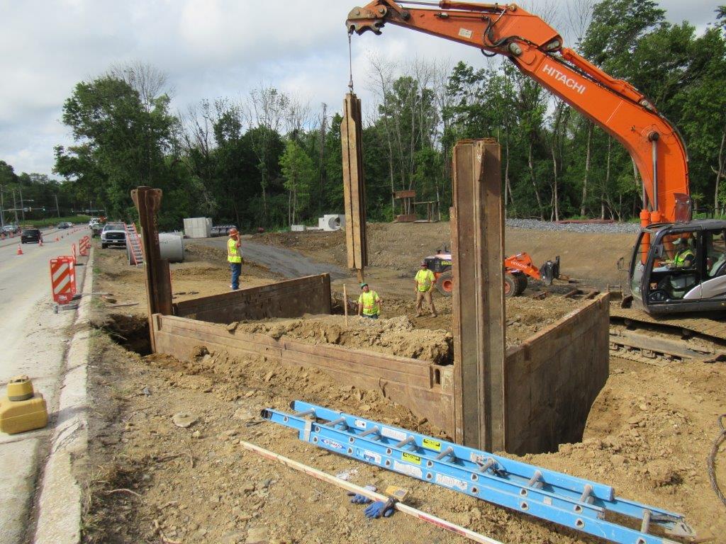 Slide Rail Systems|3 & 4-Sided Pit Project Gallery - TrenchTech, Inc.