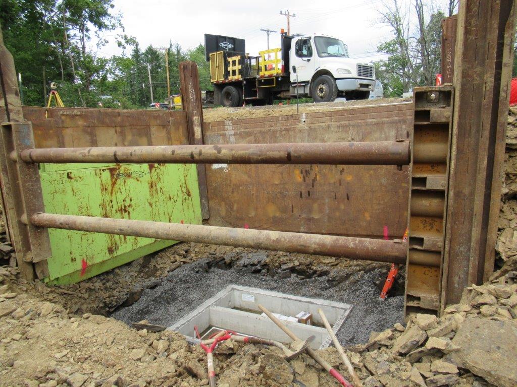Slide Rail Systems|3 & 4-Sided Pit Project Gallery - TrenchTech, Inc.