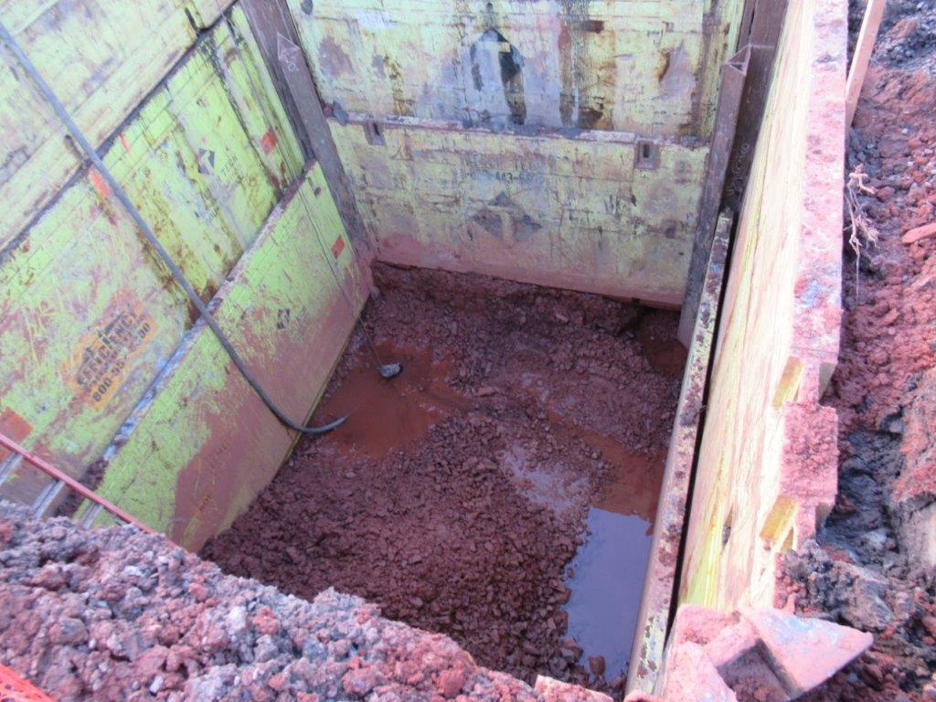 Slide Rail Systems|3 & 4-Sided Pit Project Gallery - TrenchTech, Inc.