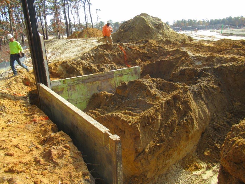 Slide Rail Systems|3 & 4-Sided Pit Project Gallery - TrenchTech, Inc.