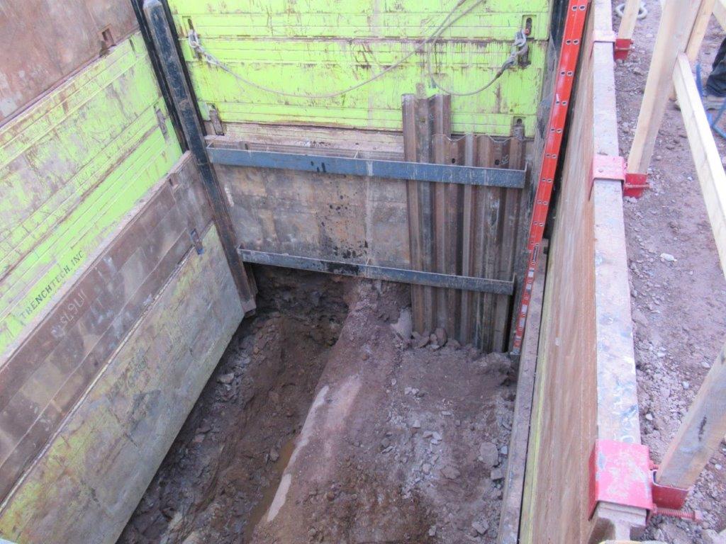 Slide Rail Systems|3 & 4-Sided Pit Project Gallery - TrenchTech, Inc.