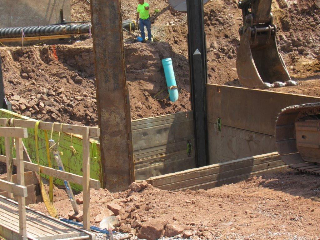 Slide Rail Systems|3 & 4-Sided Pit Project Gallery - TrenchTech, Inc.