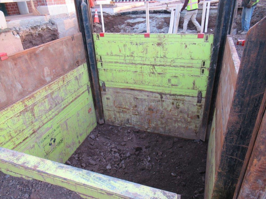 Slide Rail Systems|3 & 4-Sided Pit Project Gallery - TrenchTech, Inc.