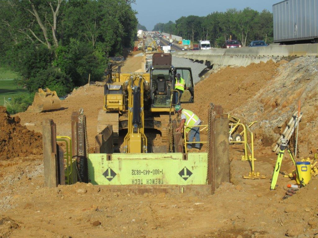 Slide Rail Systems|3 & 4-Sided Pit Project Gallery - TrenchTech, Inc.
